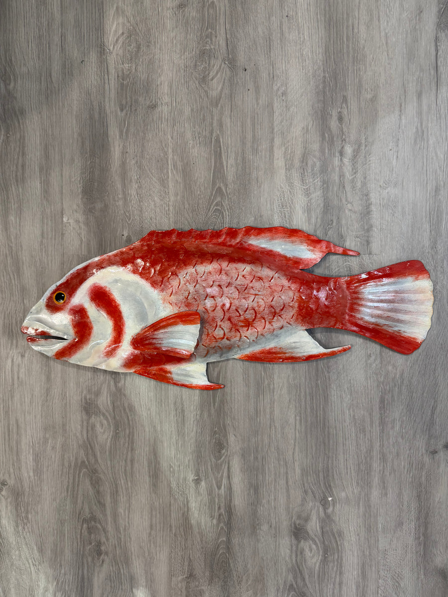 Snapper Fish Metal Wall Art 69cm | Unique Metal Art